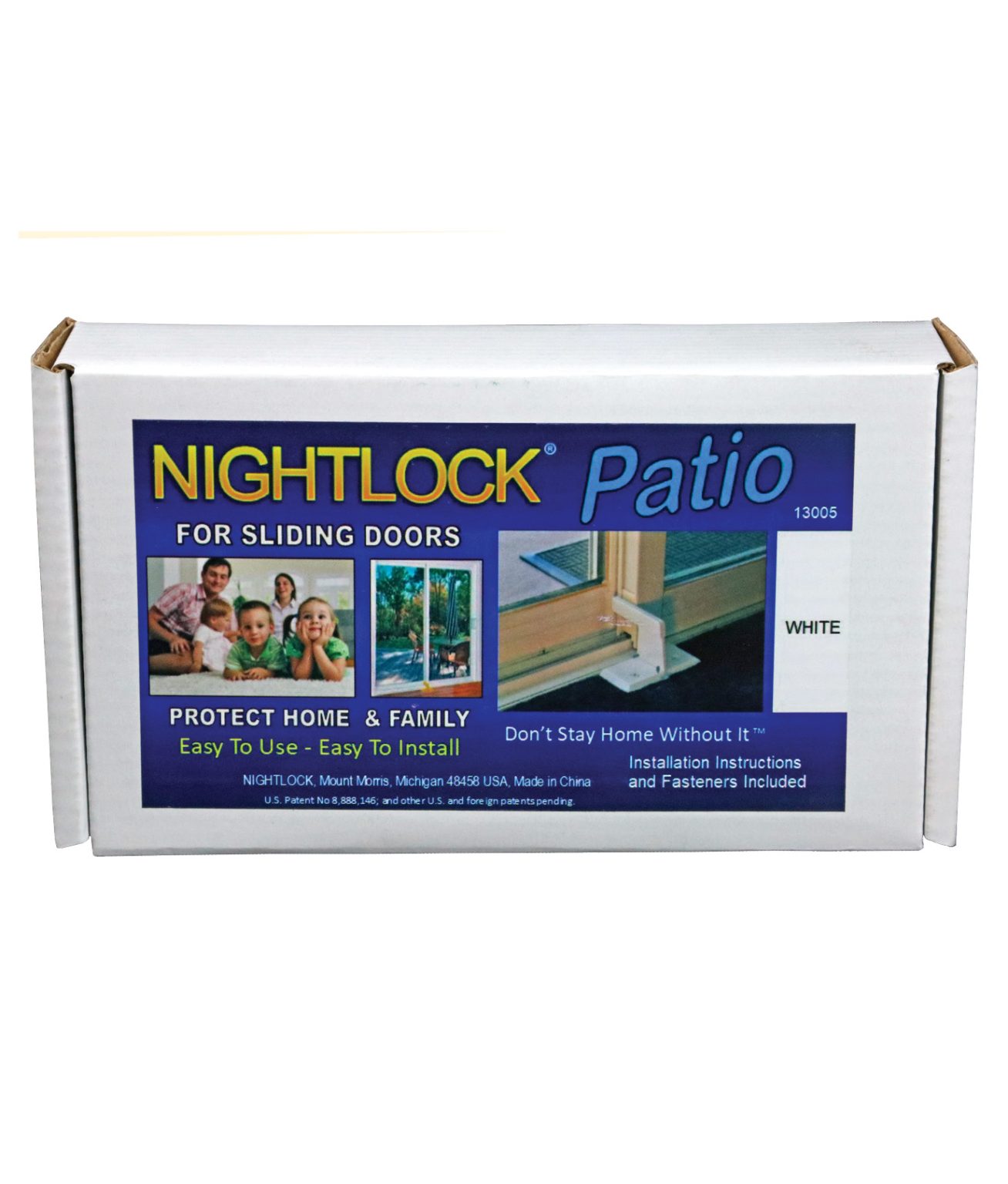 Patio Door Security Lock | Sliding Door Safety Lock Device | NIGHTLOCK®