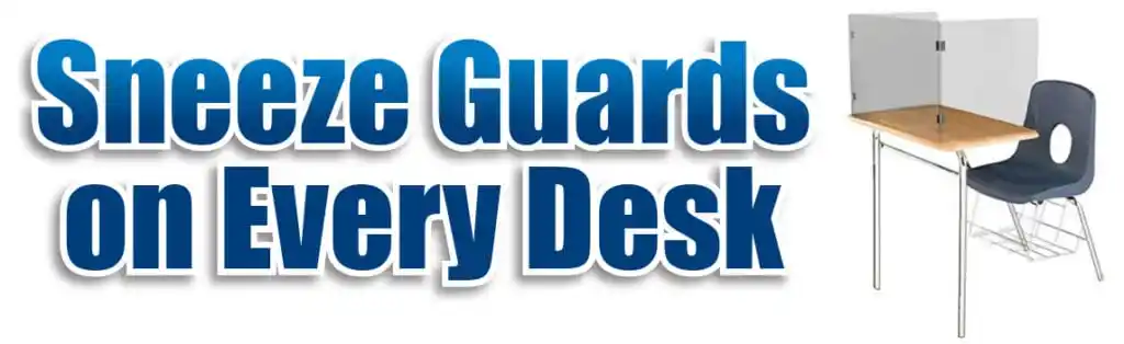 Sneeze Guards for Schools & Offices | Clear Desk Shields | NIGHTLOCK®